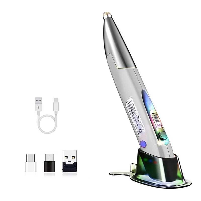 Adjustable 2.4Ghz Wireless Optical Pen Mouse 1600Dpi 4 Button Pencil ...