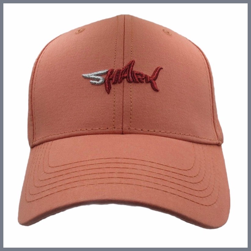 ¤ SHARK Embroidered BLACK / PEACH Baseball Cap (Curved Brim) | Shopee ...