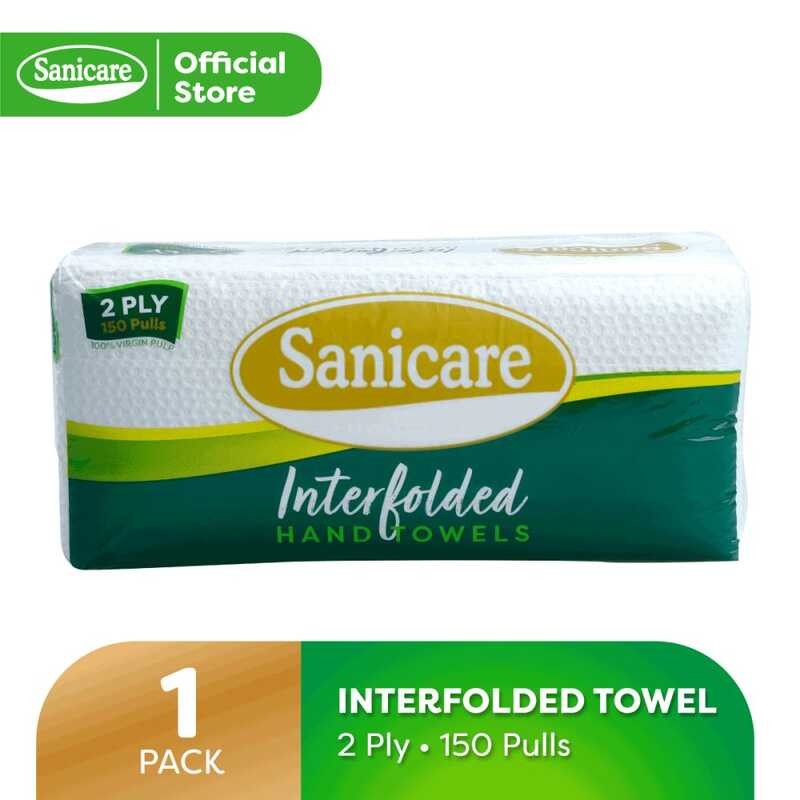Sanicare Premium 2 Ply Interfolded Paper Towel (1 Pack) 418 | Shopee ...