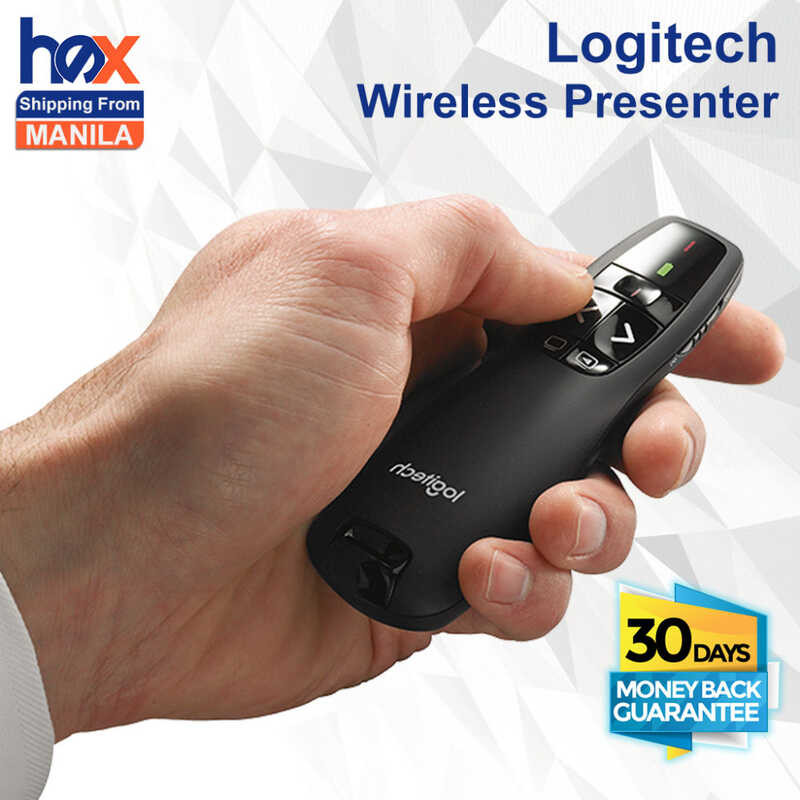 Logitech Presenter R400 Wireless Presentation Remote Clicker With 50 Ft ...