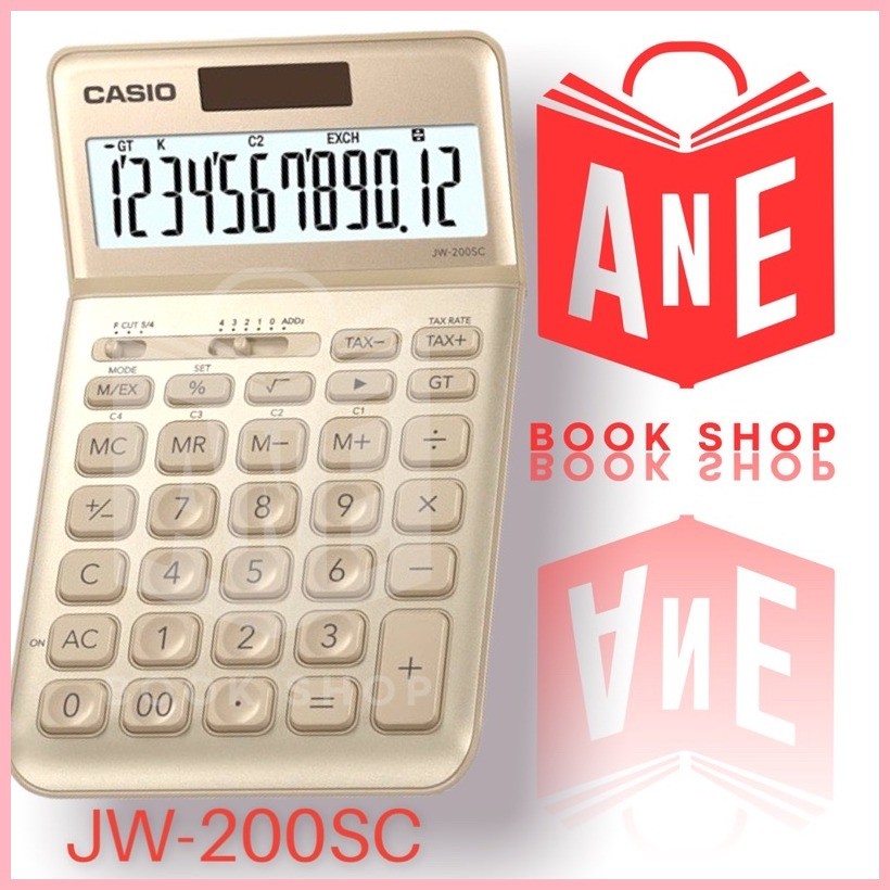 AUTHENTIC Casio JW200SC Stylish Desktop Calculator (Tilt Display) Casio ...