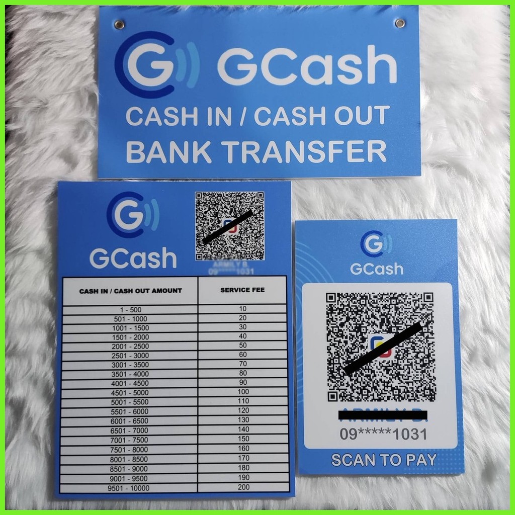 QR code GCASH scan for physical store | Sintra board | Shopee Philippines