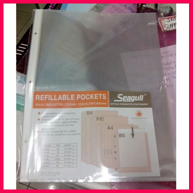 ☪ Seagull Refill 3holes - Long for CLEARBOOK only | Shopee Philippines