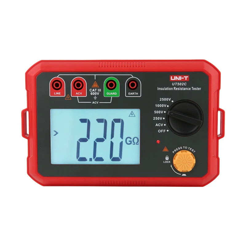 UNI-T UT501C UT502C Portable Digital Insulation Resistance Tester ...