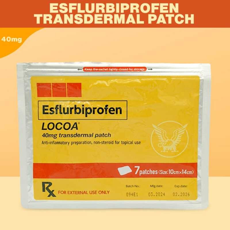 Locoa Esflurbiprofen Transdermal (40Mg) | Relief Patch, Muscle & Joint Pain Reliever, Fast ...