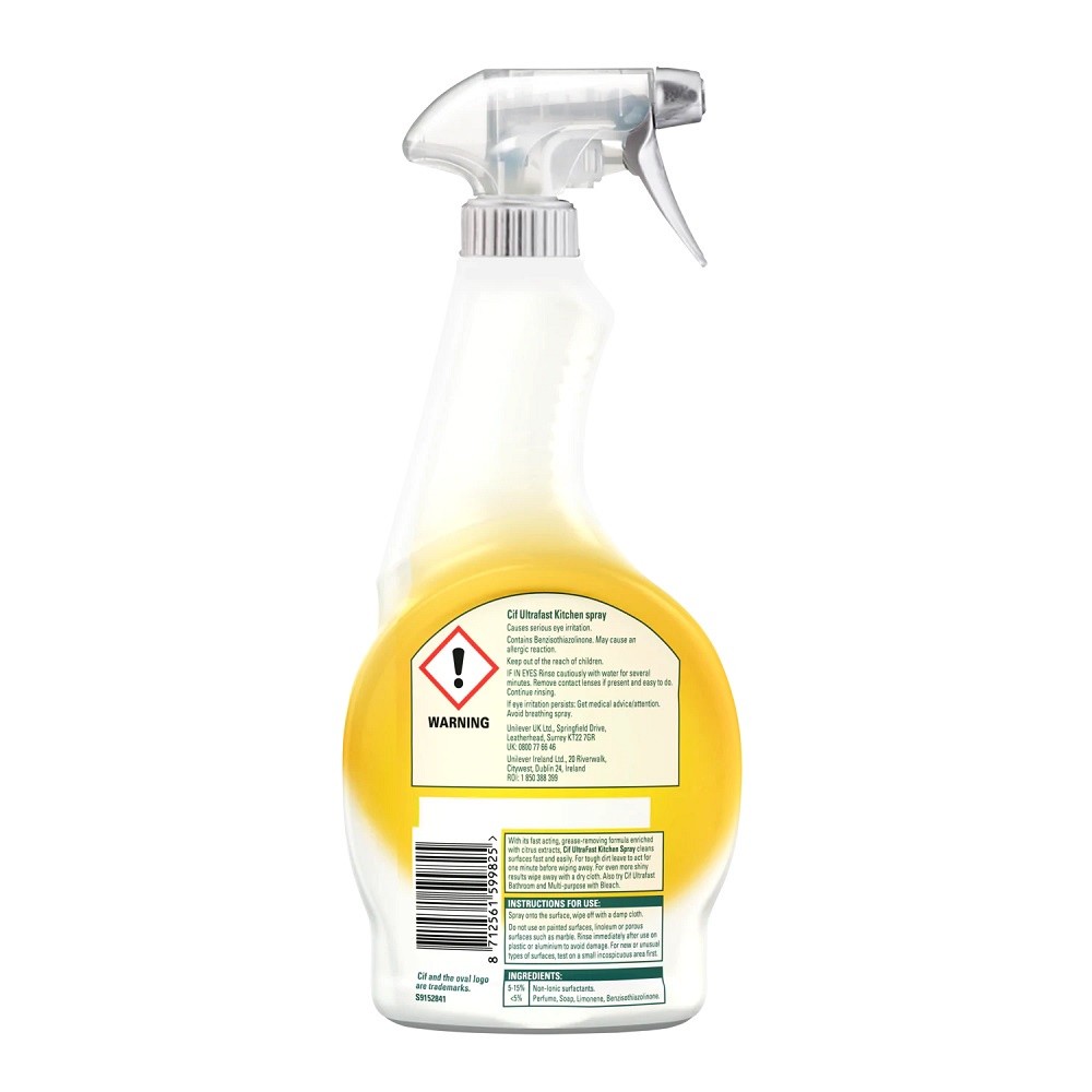 [Bundle] Cif Kitchen Spray Ultrafast 450ml x3 | Shopee Philippines
