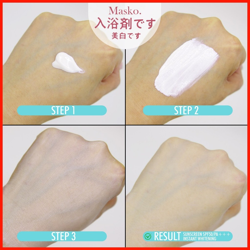 Masko Sunscreen lotion Whitening with SPF 50+++ Non Sticky, Sunblock ...