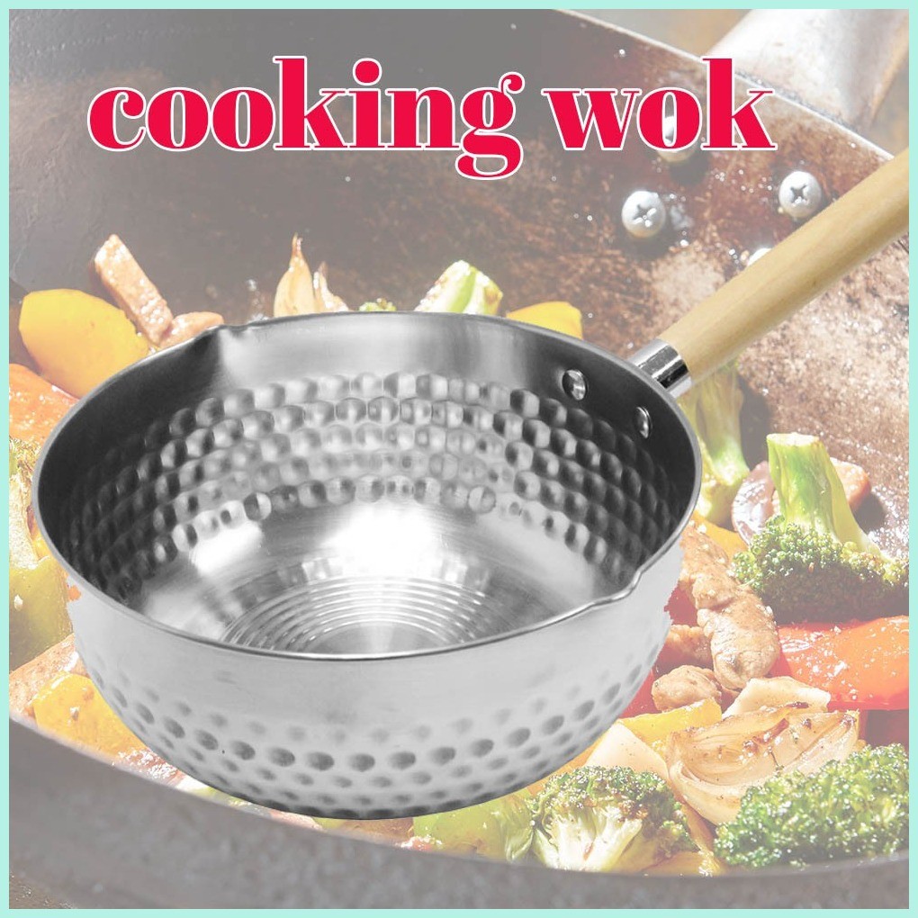 Cooking Wok Chinese Stir Fry Pot Pan 3 Sizes Stainless ON HAND | Shopee ...
