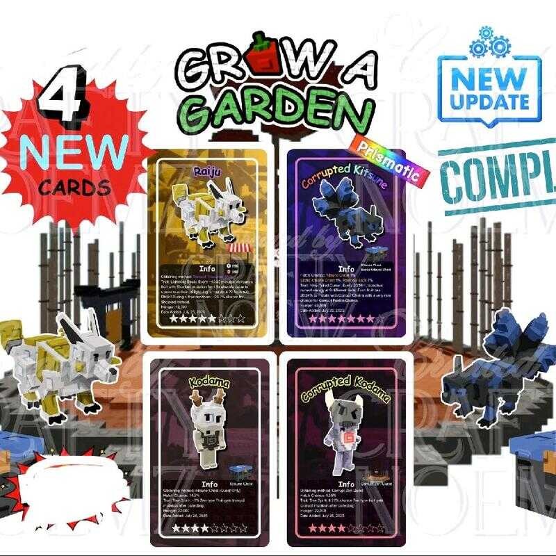 Roblox Grow A Garden Trading Cards 3Pcs Per Pack Rare Mythical ...