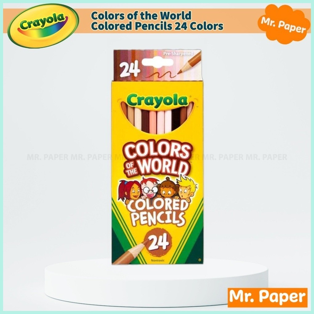 Crayola Colors of the World Colored Pencil 24 Colors | Mr. Paper ...
