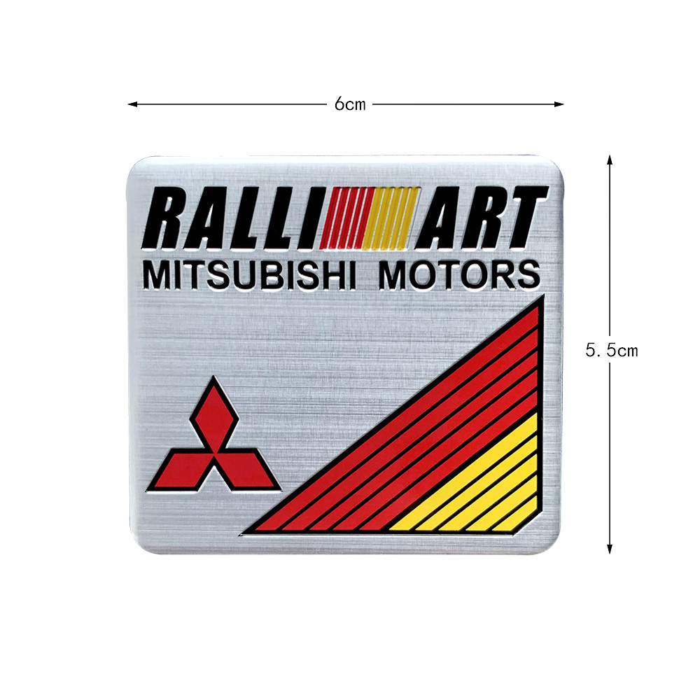 3D RALLIART Metal Car Emblem Sticker Badge Logo Accessories Decals for ...