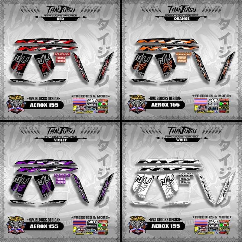 AEROX 155 V2 DECALS ( NVX BLOCKS DESIGN ) (Thaijutsustickers) | Shopee ...