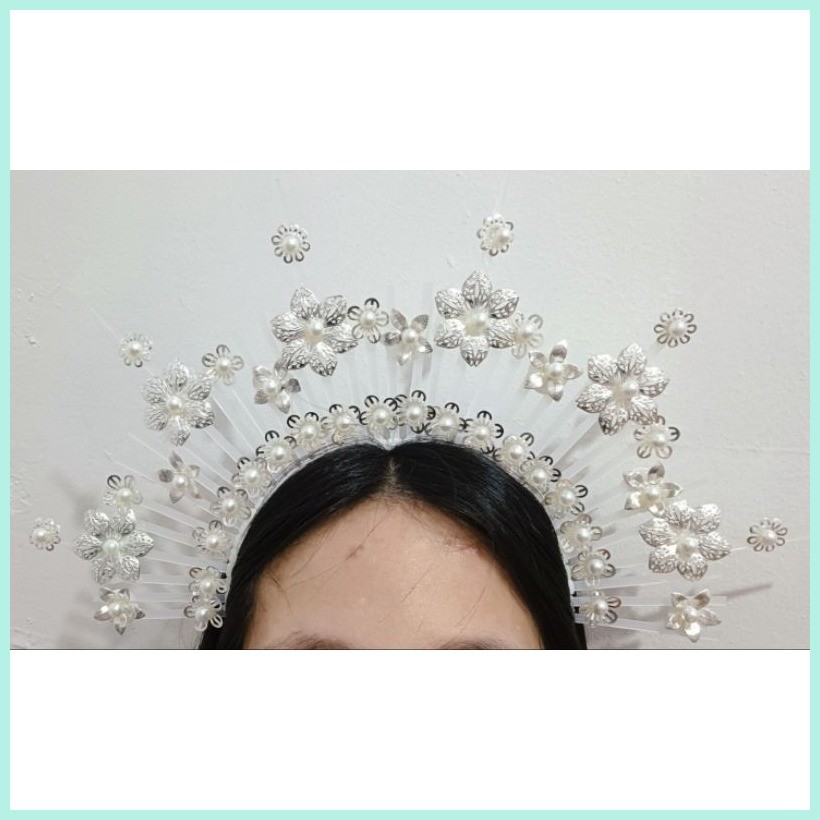 crown headpiece, halo crown, headdress, saint headdress | Shopee ...