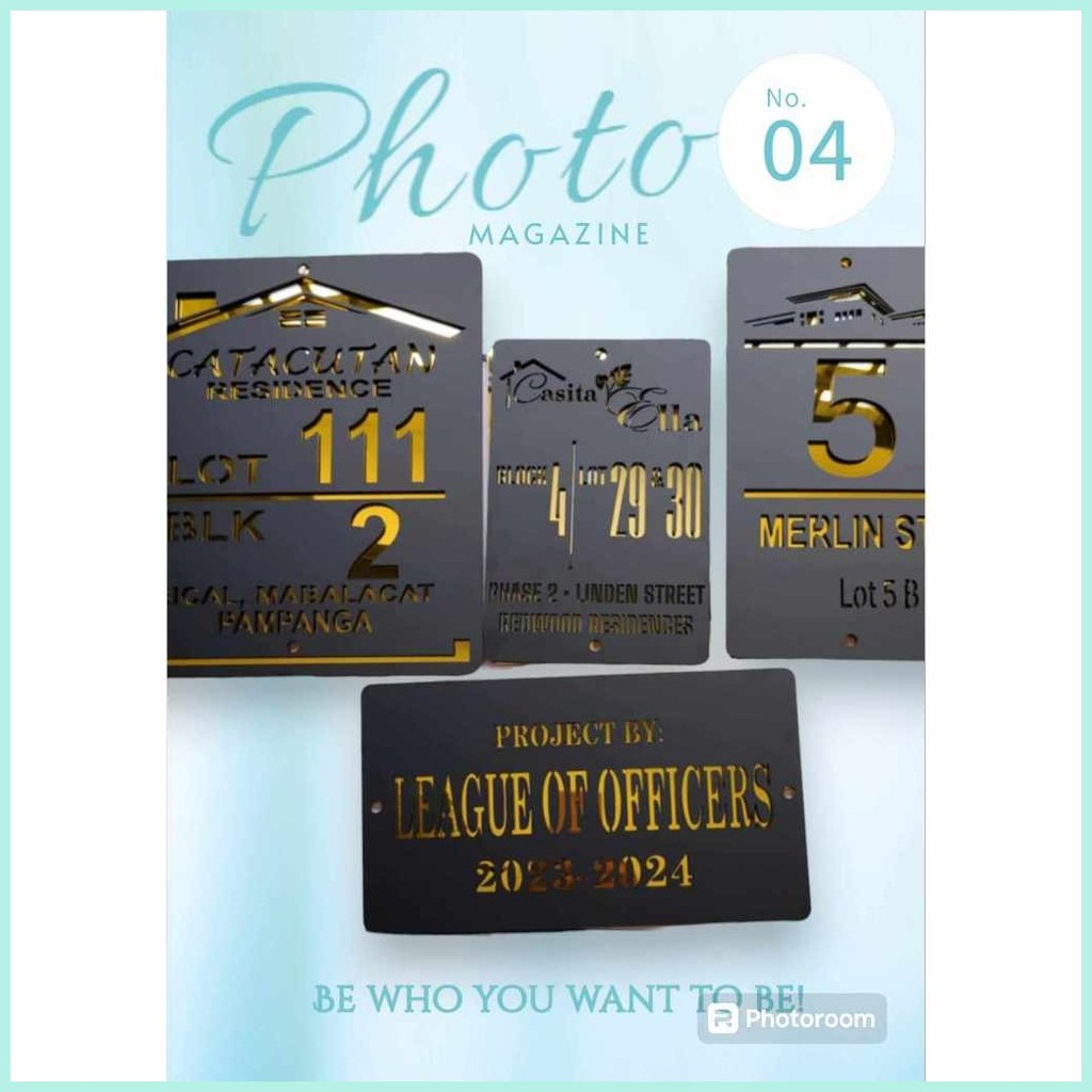 Laser cut acrylic Business/House Number Signage/Marker/ | Shopee ...