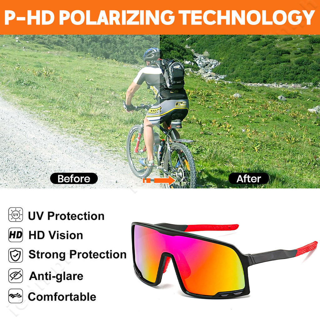 Cycling Sunglasses Bike Shades Bicycle Glasses Polarized Sunglasses ...
