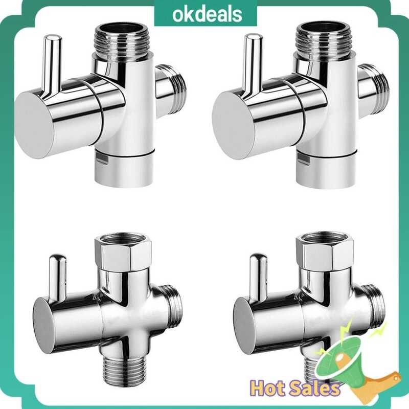 OKDEALS Adjustable ABS Hand Held Showerhead Head Arm 3 Way Water ...