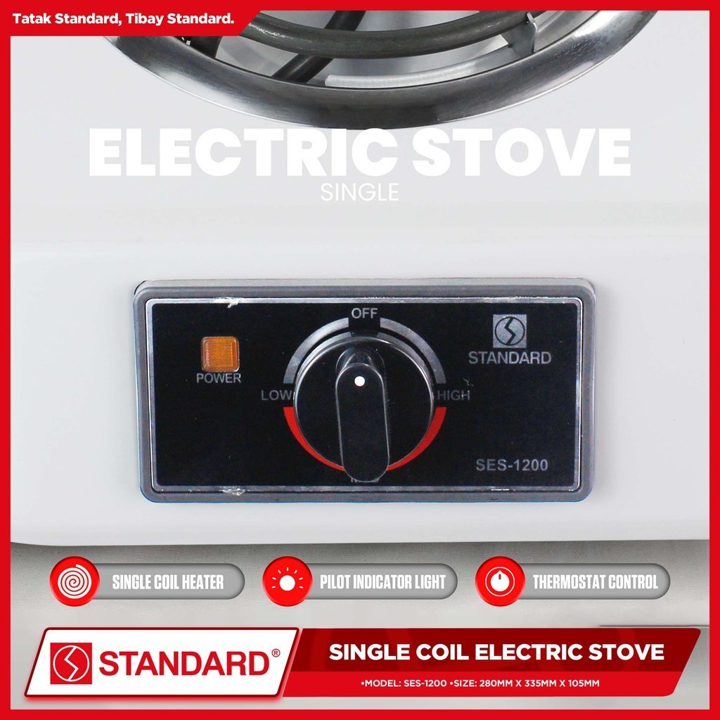 STANDARD Single Coil Electric Stove 1200W | Shopee Philippines