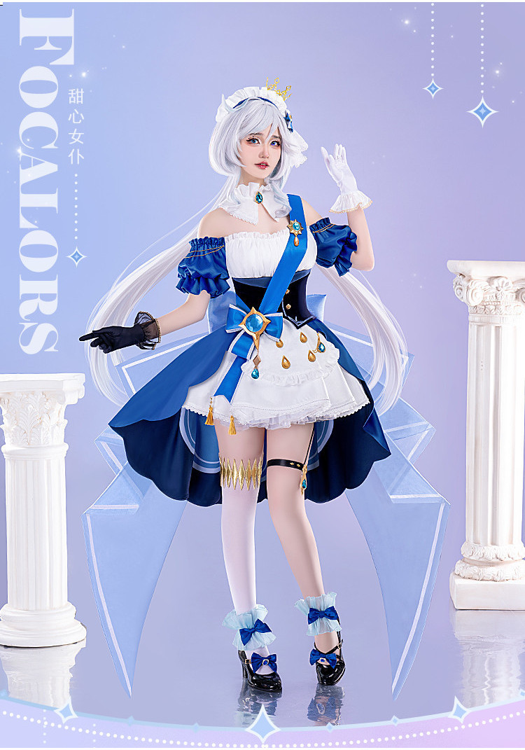 Genshin Impact Focalors furina cosplay Costume Sweetheart Maid Clothing ...