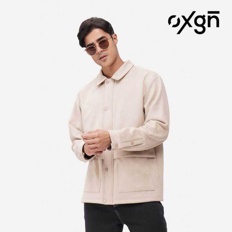 Para Shacket Jacket Sa Mga Lalaki Ng OXGN Generations (Khaki) | Shopee ...