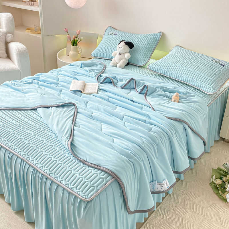 Eb Makapal Latex Cooling Tag-Init Kumot Ng Apat Piraso Itakda Ang ...