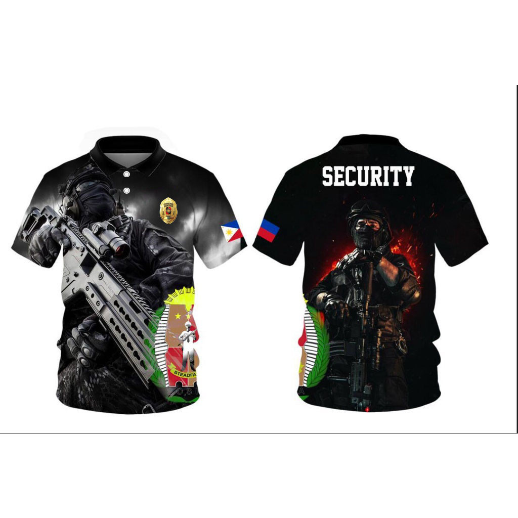 (Customizable)Guard-Uniforms-Security-Blackfull-Sublimation-High ...
