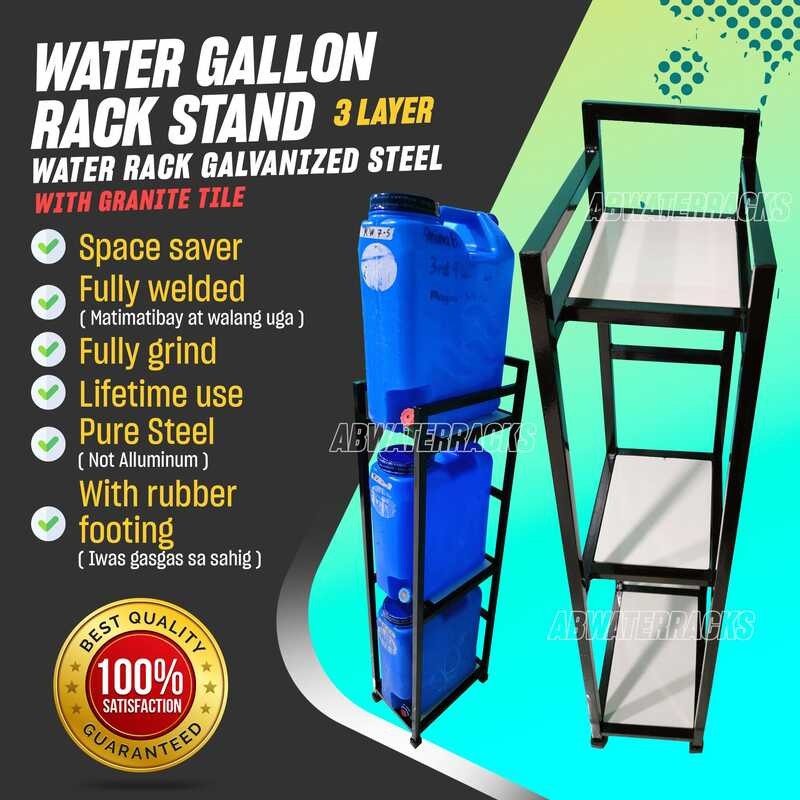 Gallon Water Rack Stand W/Tiles (3 Layers) | Shopee Philippines