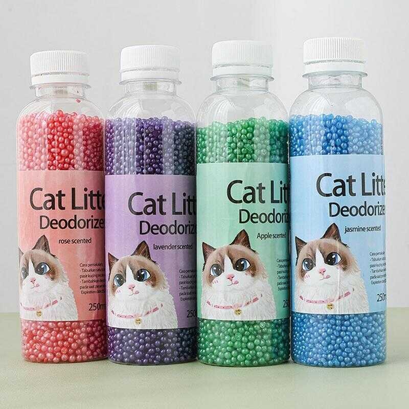 Ml 250 Litter Deodorant Beads For Kitten Toilet Artifact Pet Odor ...