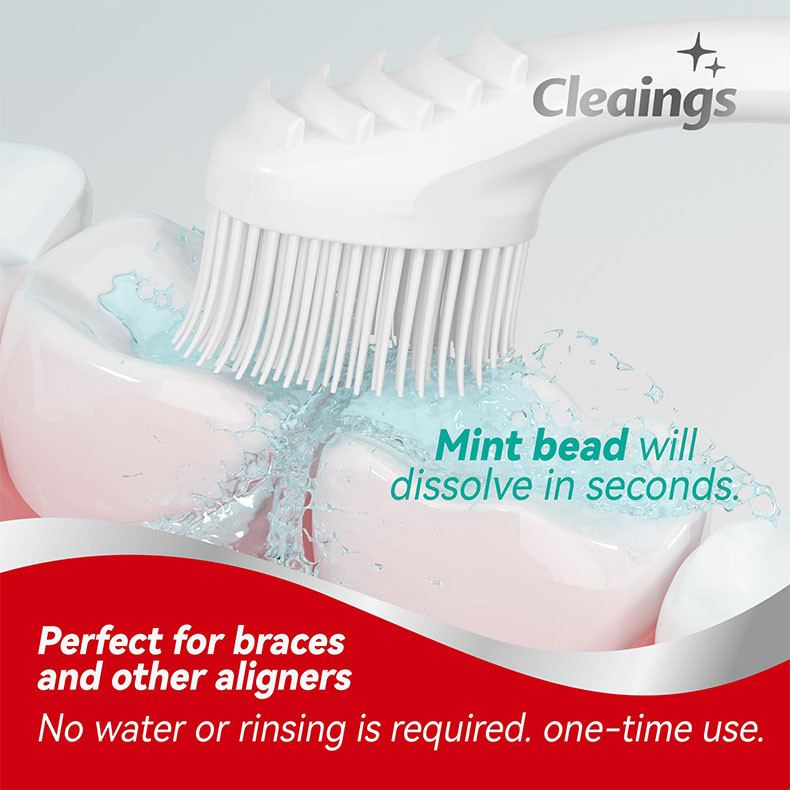 Exploded Bead Toothbrush Disposable Adult Cleaning Toothbrush Portable ...