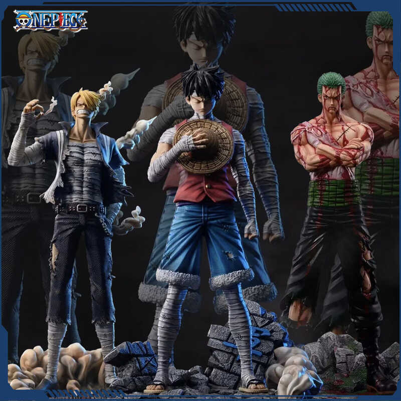 One Piece Anime Figure Roronoa Zoro Sanji Luffy 30Cm Stand Posture ...