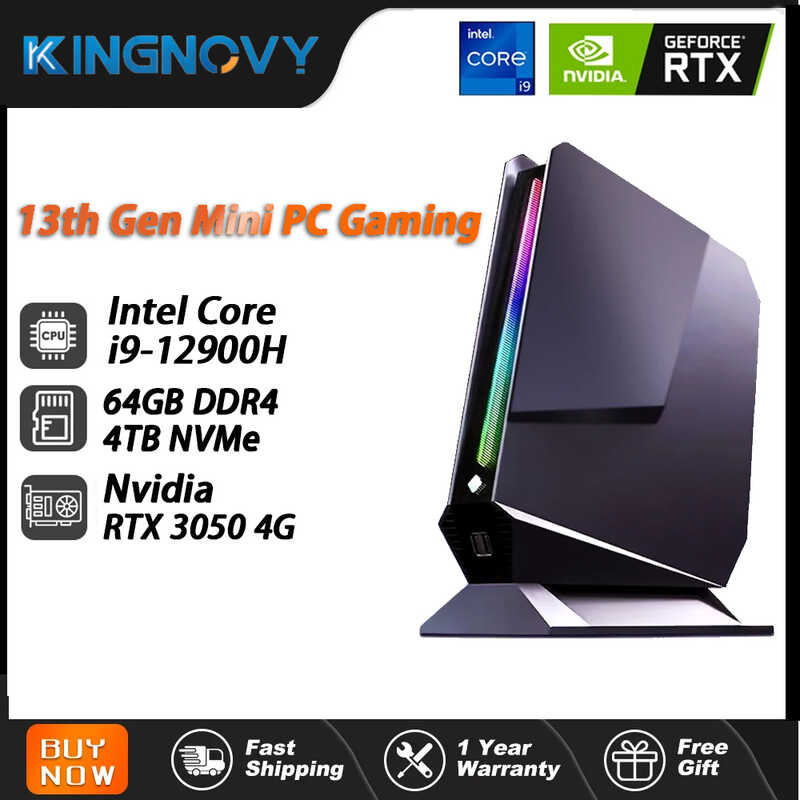 Kingnovy Gaming Mini PC Intel Core I9 12900H I7 12700H Sa Nvidia Rtx3050 8G Desktop Gamer Mini ...