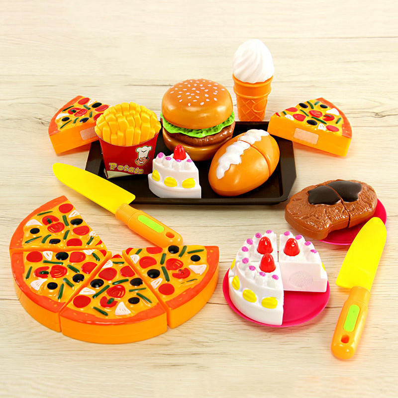 Children Simulation Kitchen Ice Cream Hamburger Steak Pizza Fast Food ...