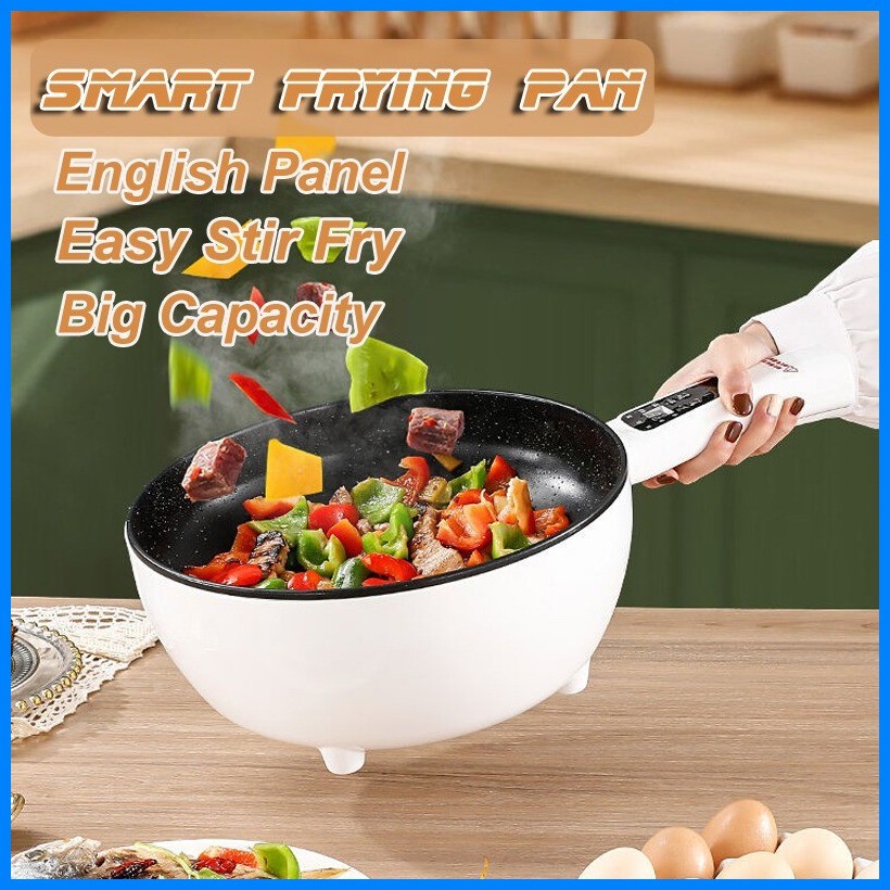 ♀ [COD] 4L 1500W Electric Frying Pan Electric Cooker Smart ...