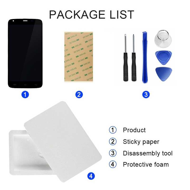 Para Sa VERNEE M8 Pro Touch Screen Lcd Screen Mobile Phone Module Internal And External Screen ...