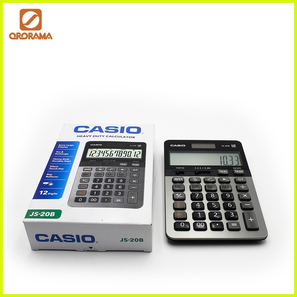 ஐ ♧ Calculator Brand Casio Calculator JS-20b Heavy Duty Calculator 12 ...