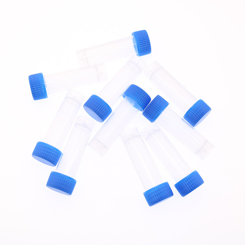 10 Pieces of 5ML Plastic Test Tube Vial Screw Sealing Cap Packaging ...
