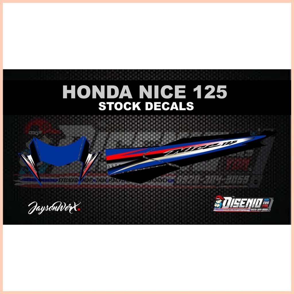 ஐ DK Honda Rs/Nice 125(New Stock Decals Design) | Shopee Philippines