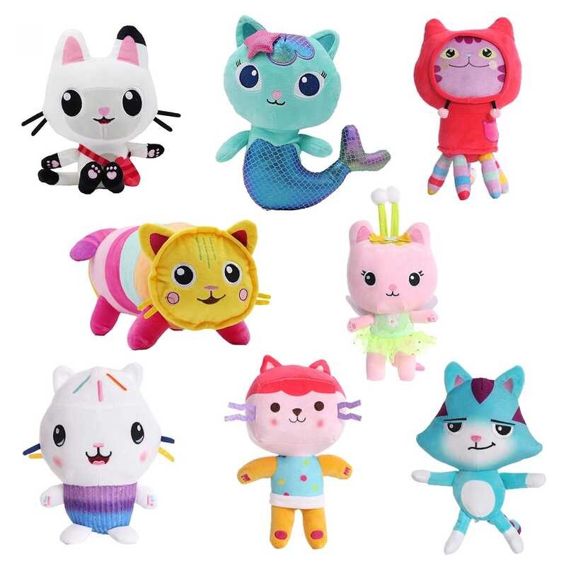 {Mssugar Toy}New Gabby Dollhouse Plush Toy Mercat Cartoon Stuffed ...