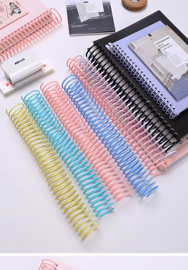 KW-TRIO loose-leaf binding ring/binder circle/PE material/spring type ...