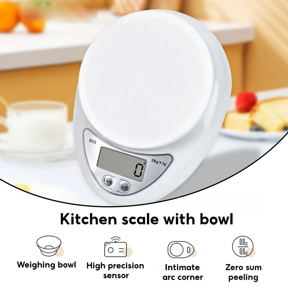 5kg/1gDigital Kitchen Scale Food Weighing Scale Digital Measuring Gram ...