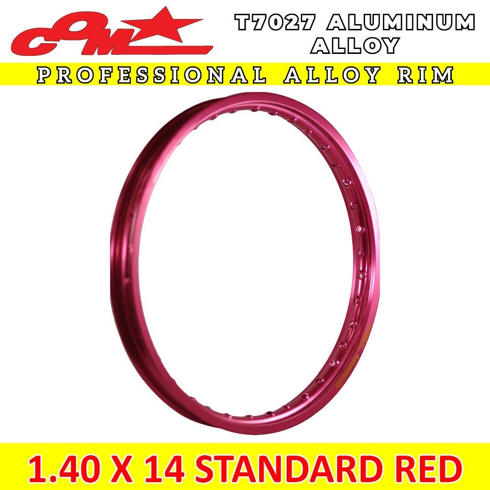 COMSTAR Alloy Rim Red Standard Design Professional [1 PC] | Shopee ...