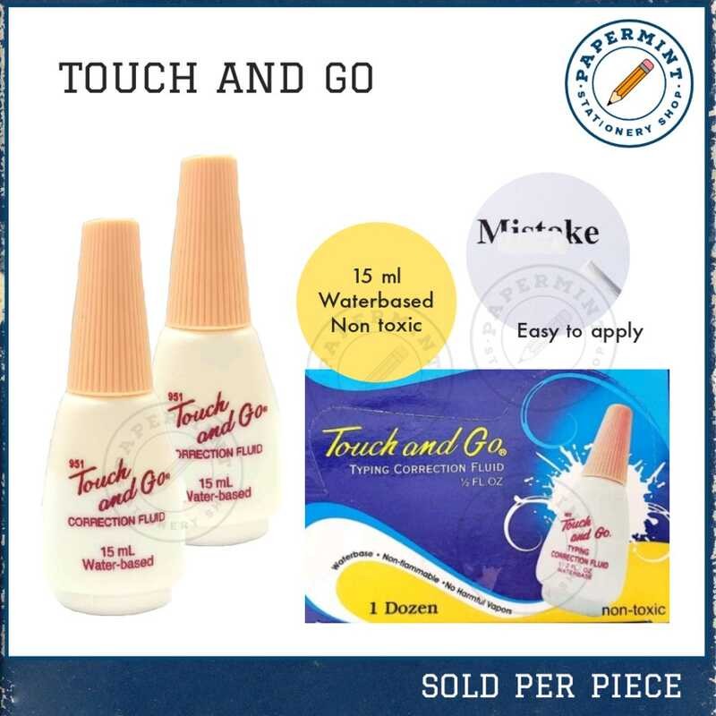 Touch And Go Liquid Eraser 15Ml - Quick Fix Correction Fluid, Water ...