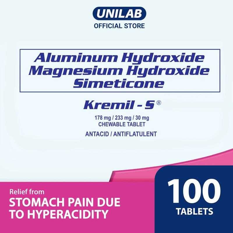 Kremil-S 100 Tablets (For Relief Of Stomach Pain Due To Hyperacidity ...