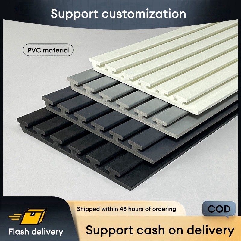 PVC Siding Mall Slats Garage Storage PVC Slatted Wall Panels are ...