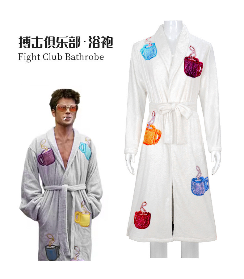 Fight Club Tyler Durden Leather Jacket Outerwear Role-Playing Costume ...