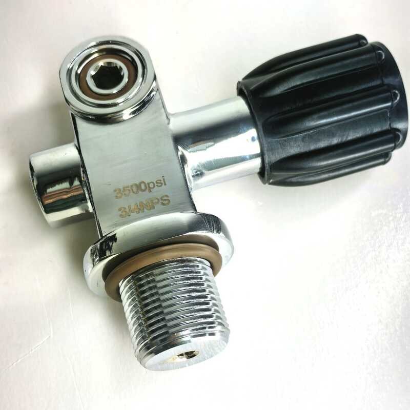 Diving Bottle Head Valve G3/4 Left Hand Valve York/Din Reverse Cylinder ...