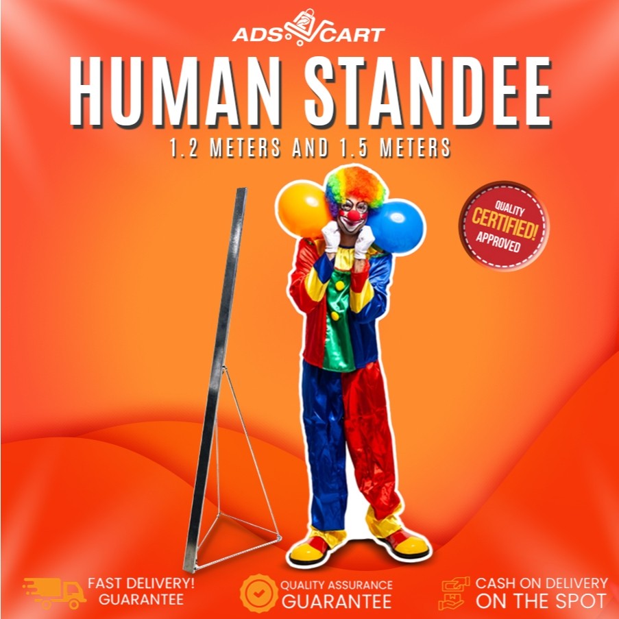 ADS Advertising Human Standee / Life size standee 2ft. x 4ft. and 2ft ...
