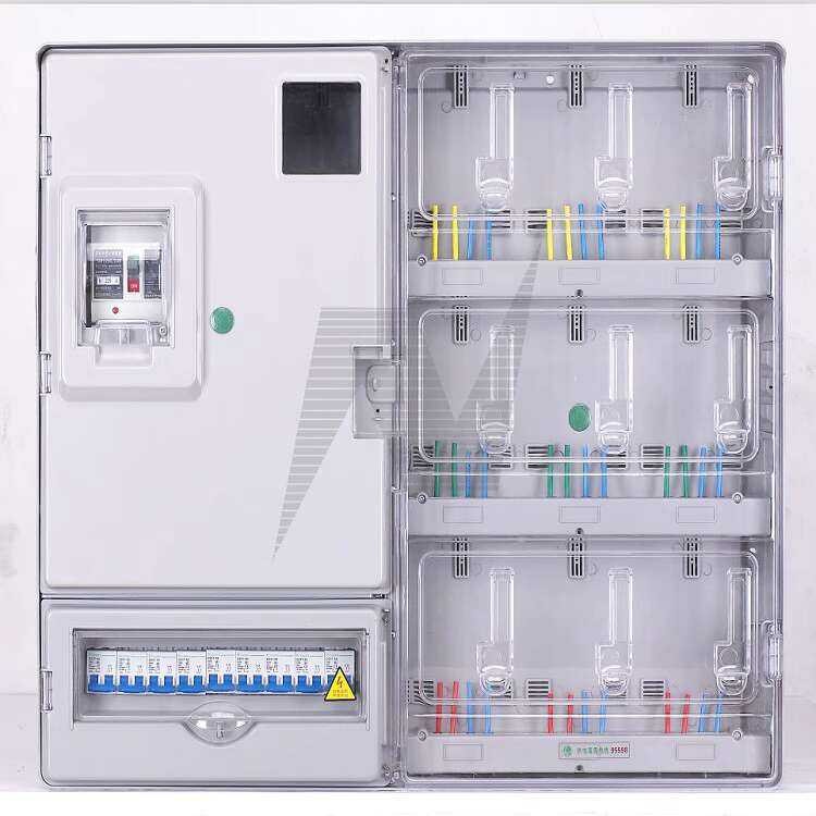Integrated Plastic Single-phase 9-Unit Prepaid Box, Electric Meter Box ...