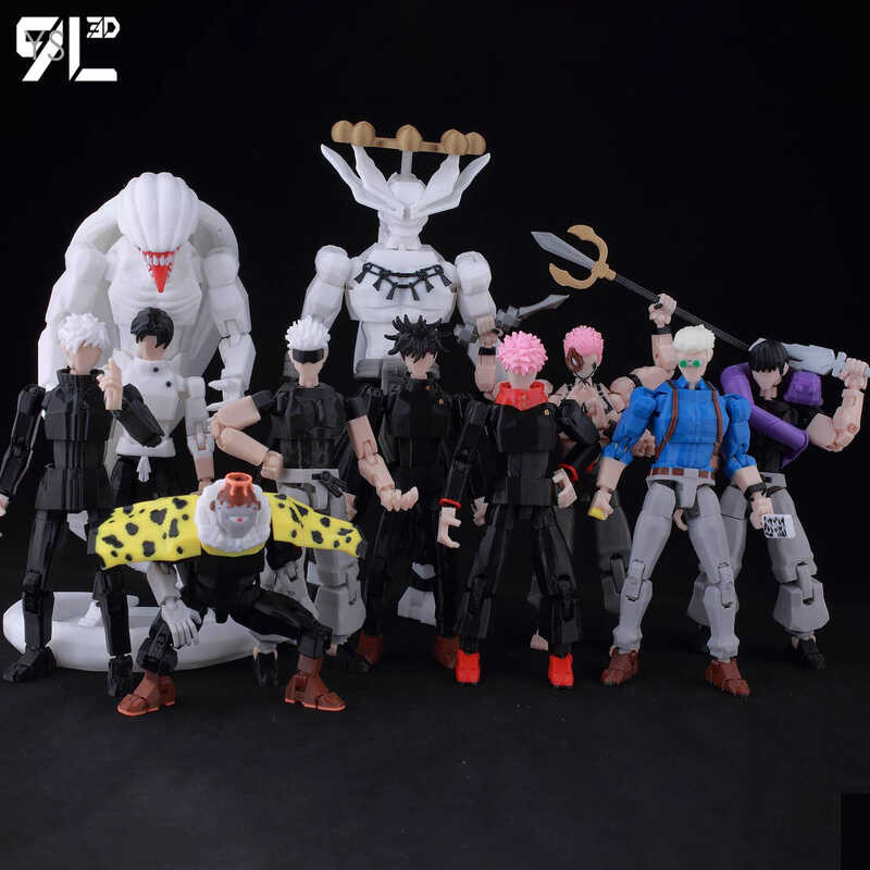 Articulated 3D Printed Dummy 13 Mahoraga Figure Model - Jujutsu Kaisen ...
