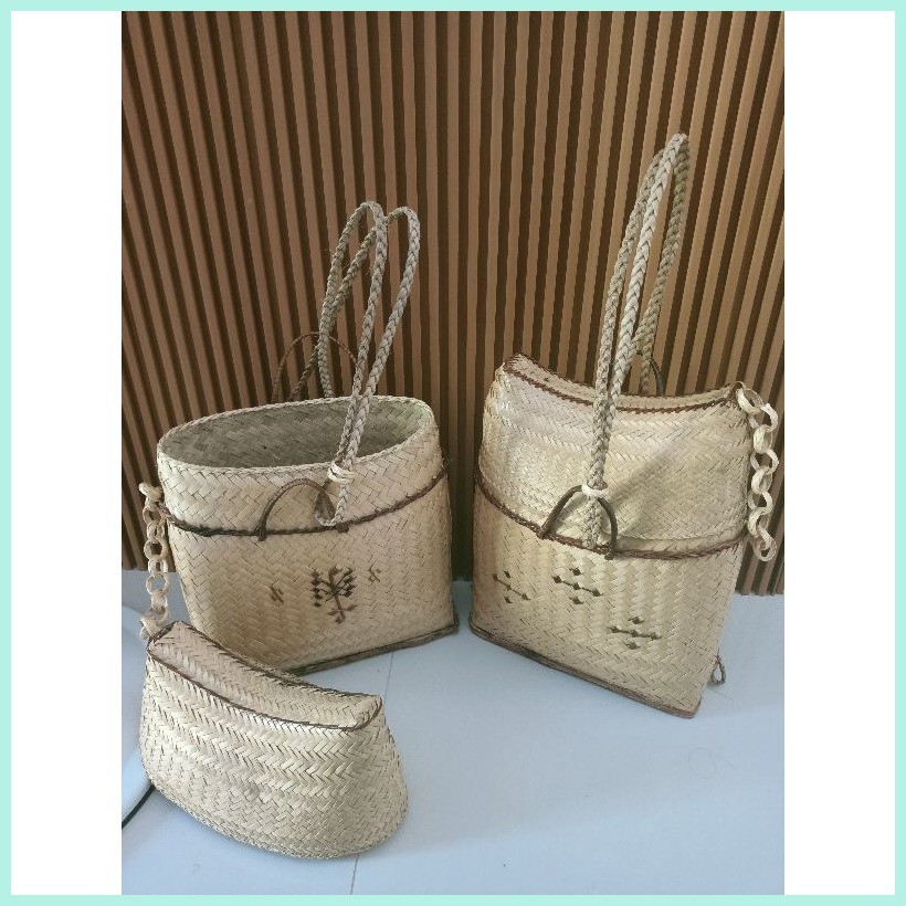 NATIVE BAMBOO BAG( PASIKING BACKPack) Sold per piece | Shopee Philippines