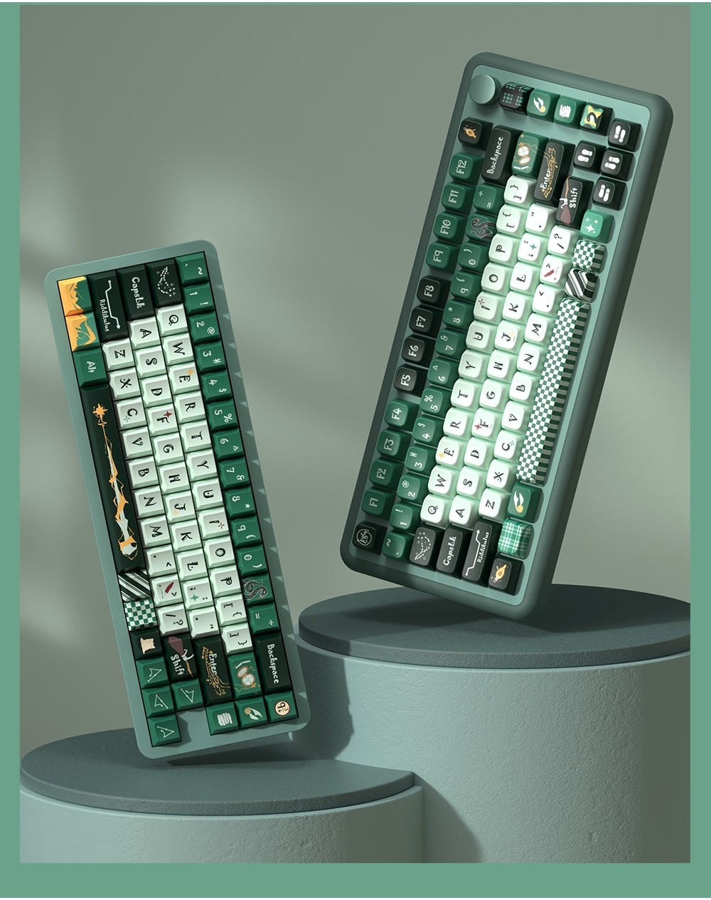 PBT Green Forest Green and Fresh Theme Keycap MDA/Cherry Height Hot ...